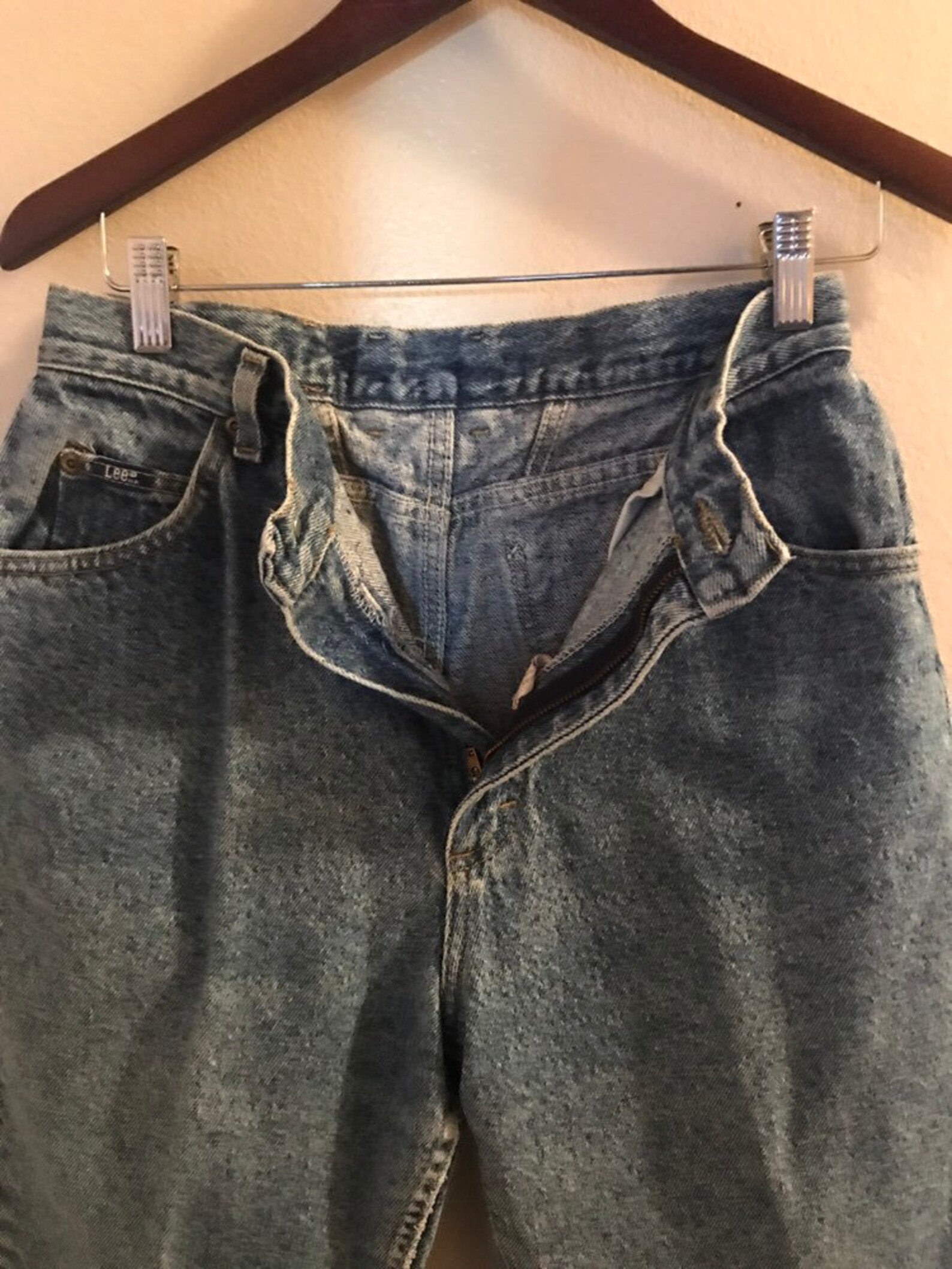 1980's Lee High Waist Back Yoke Jeans | Etsy