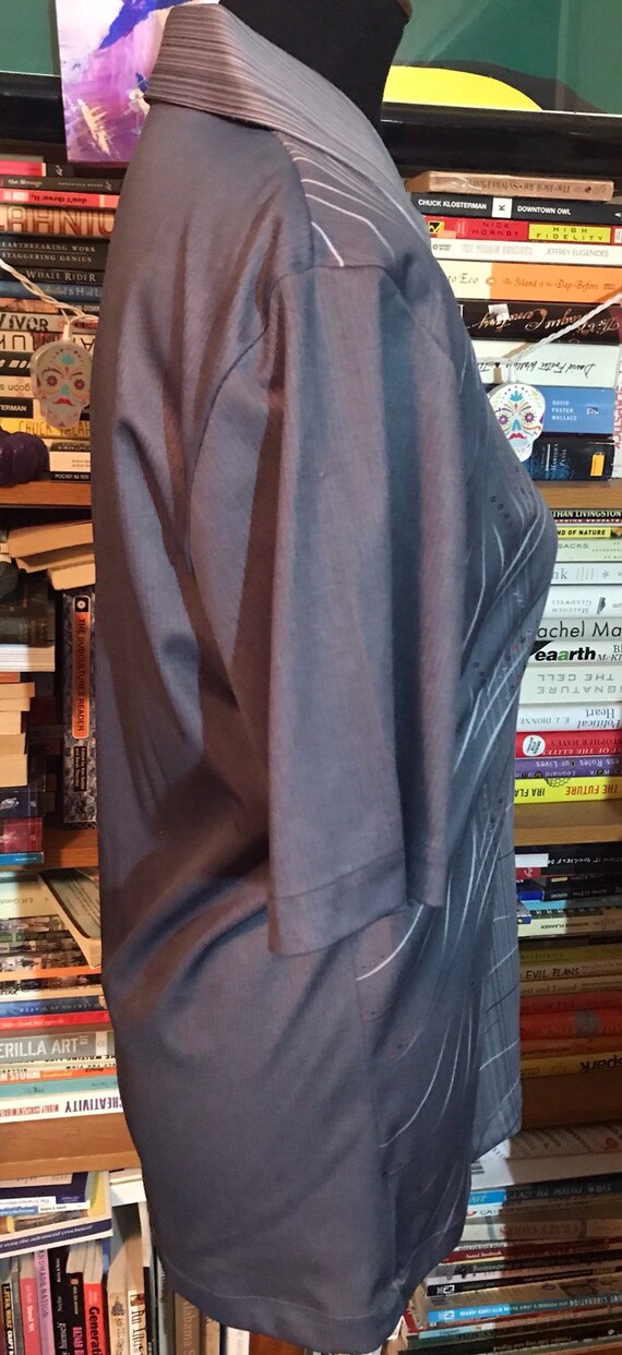 60's/70's Alan Stuart Men's Polyester Short Sleeve Bu… - Gem