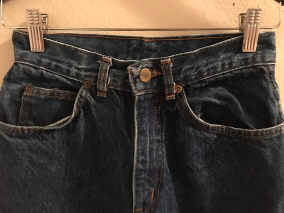 1980's High Waisted Dark Blue Chic Jeans - Gem