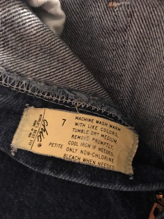 1980's High Waisted Dark Blue Chic Jeans - Gem