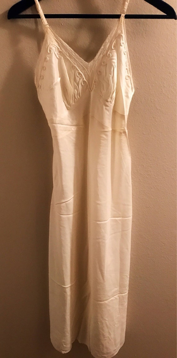 50s 60s Rhythm Lingerie Nylon Full Slip Size 34 Gem