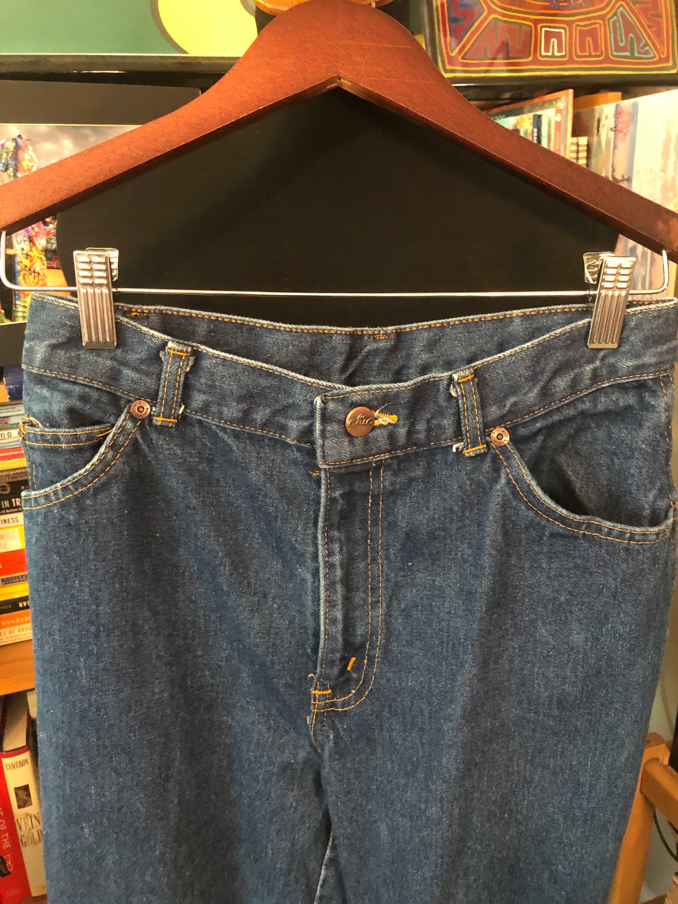 80s Chic h.i.s. High Waisted Back Yoke Jeans - Etsy.de