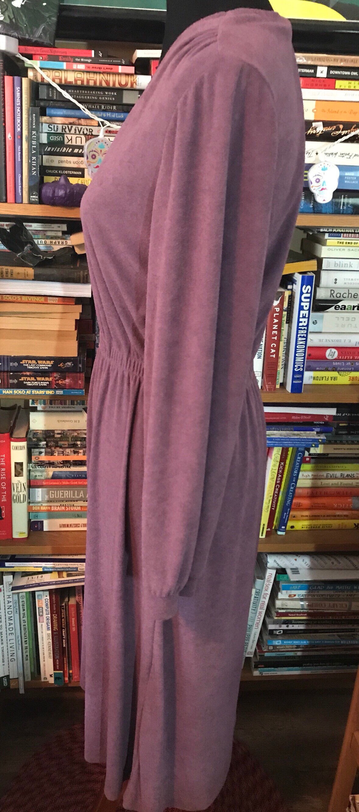 1970's Mad Rags Lavender V-neck Pull on Dress | Etsy