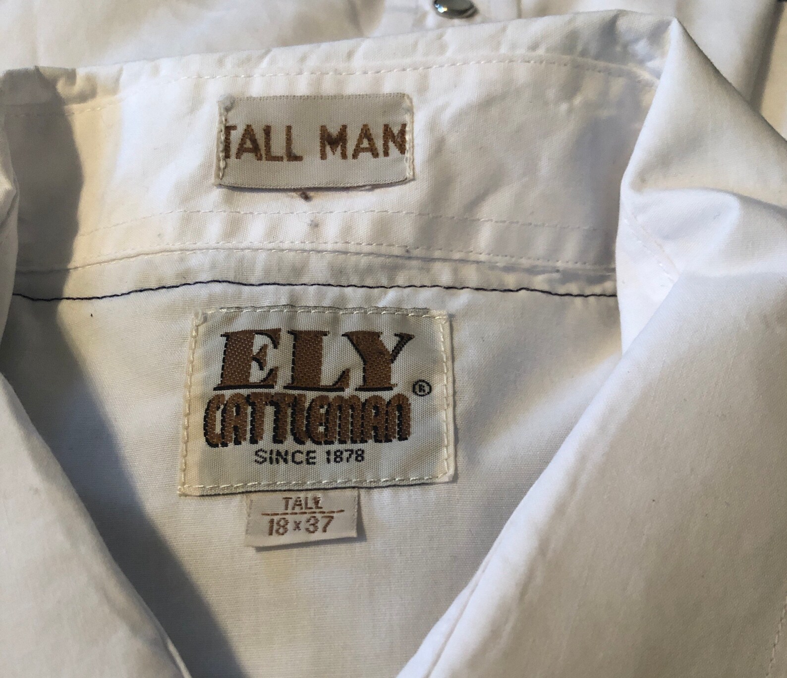 Customized/embroidered Vintage Ely Cattleman Long Sleeve Pearl - Etsy