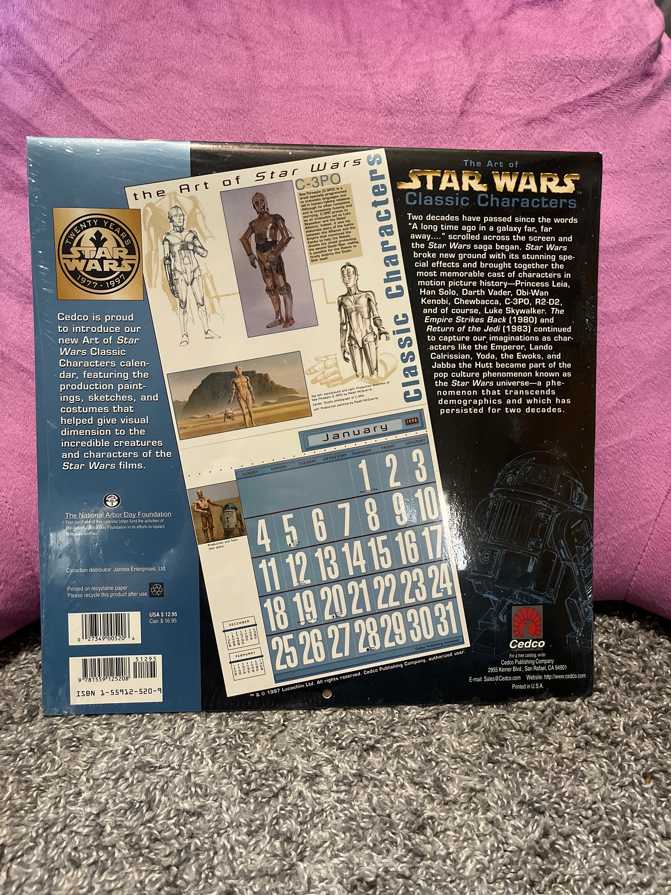 1998 Sealed the Art of Star Wars: Classic Characters Calendar - Etsy