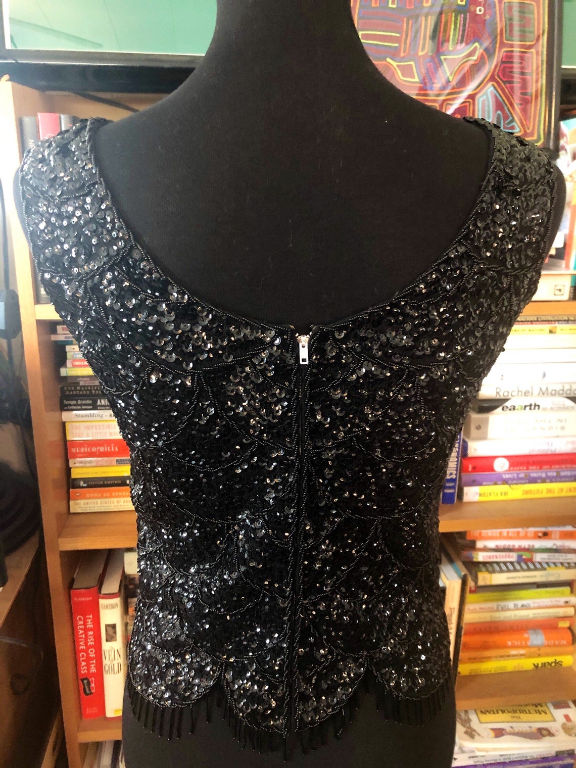 60's Unlabeled Formal Beaded Tank Made in Hong Kong - Etsy