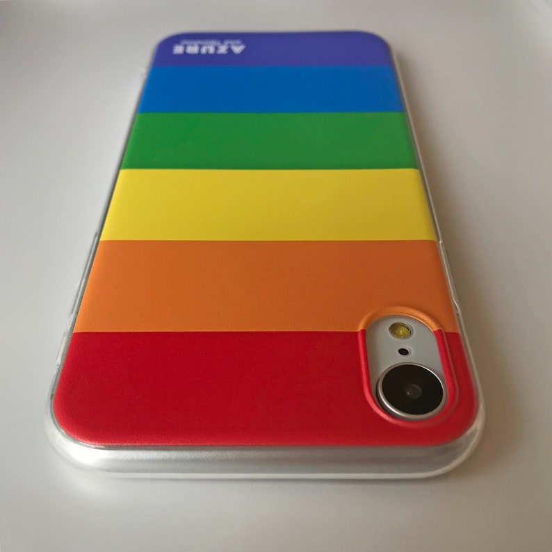 Gay Pride Rainbow Phone Cover Case LGBTQ Horizontal Strip - Etsy
