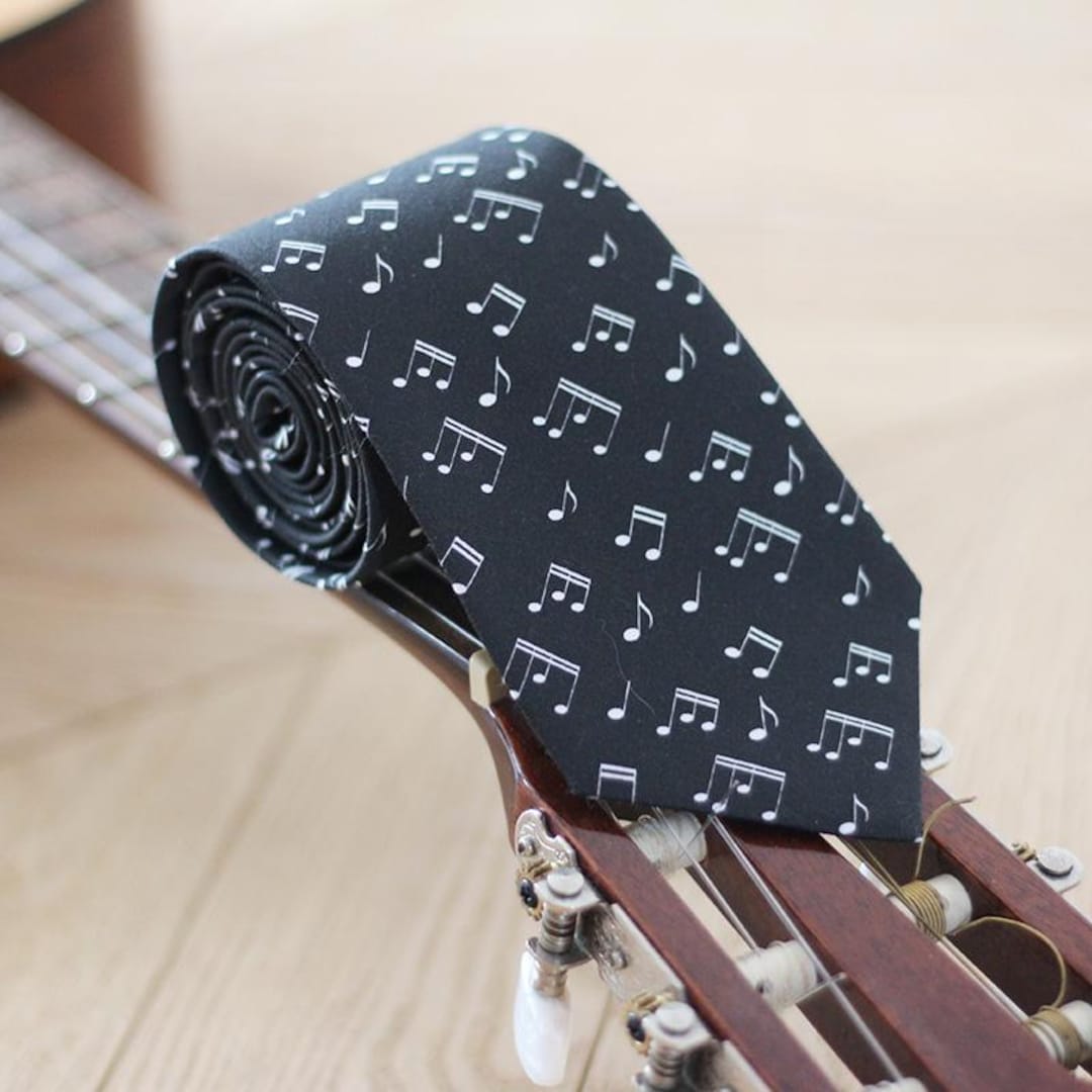 Musical Notes Tie - Etsy