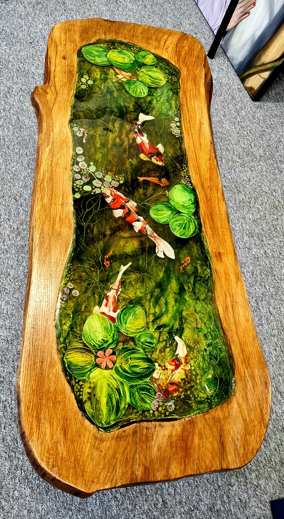 Koi Pond Coffee Table - Etsy