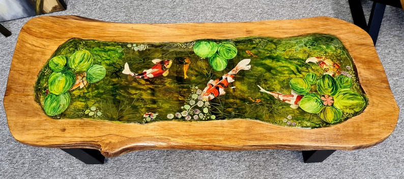 Koi Pond Coffee Table - Etsy