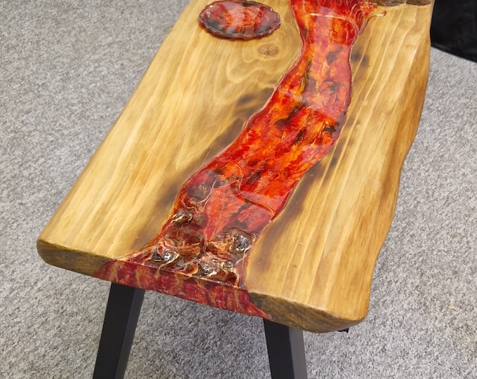 Volcanic Lava Epoxy Resin River Gaming Table - Etsy