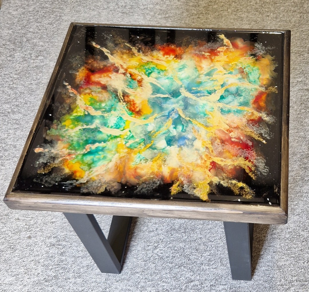 Crab Nebula Side Table. - Etsy