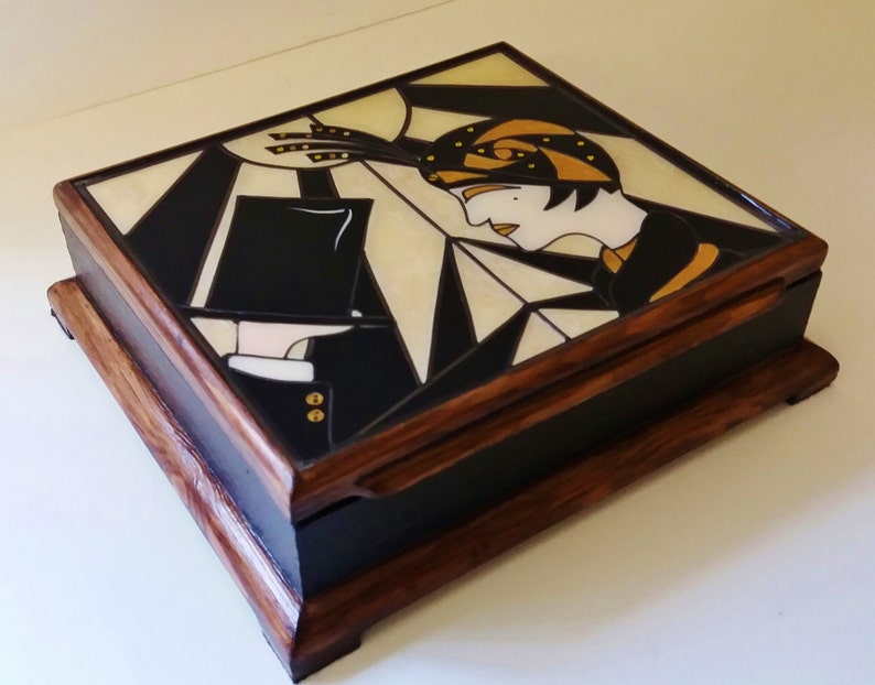 Art Deco Style Jewellery Box - Etsy UK