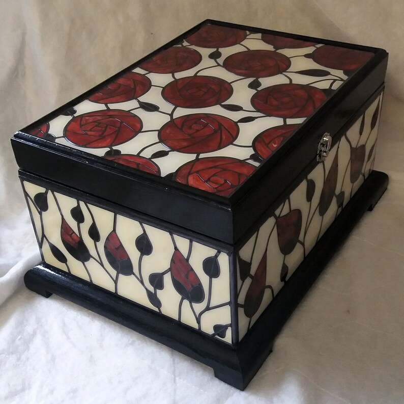 A Charles Rennie Mackintosh Syled Jewellery/keepsake Box. - Etsy