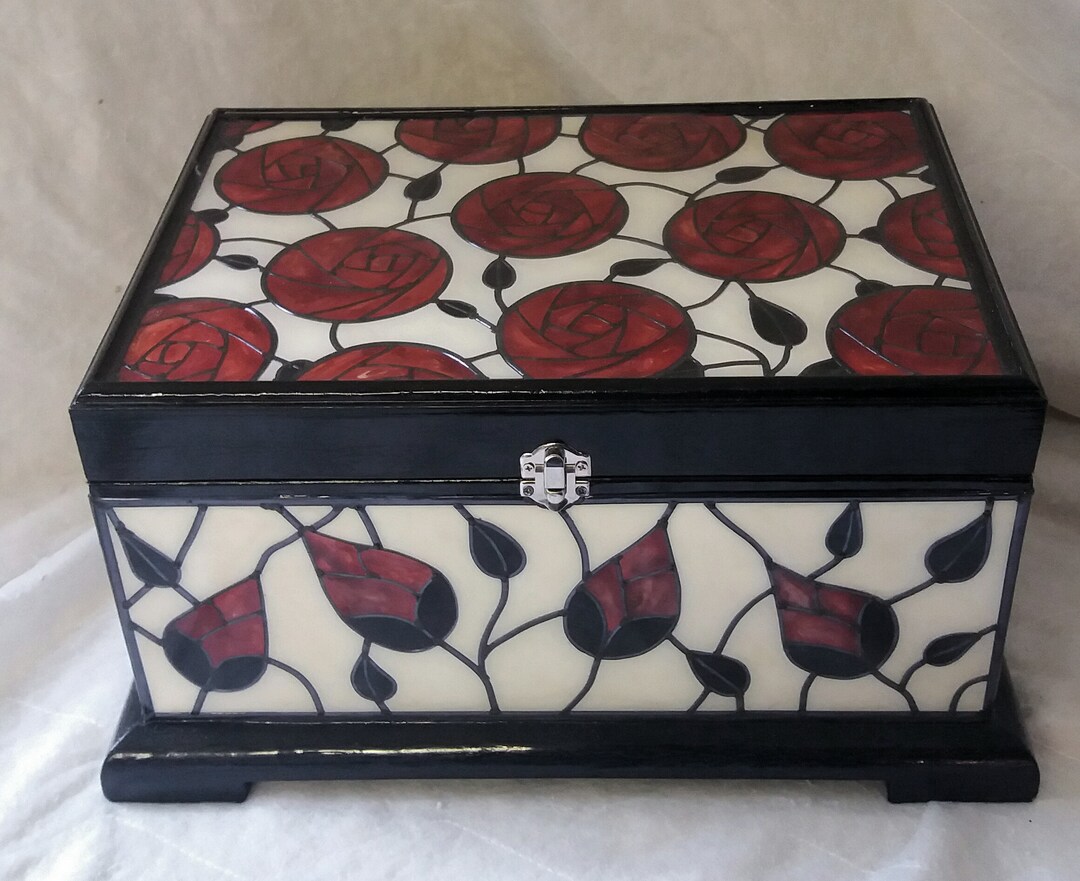 A Charles Rennie Mackintosh Syled Jewellery/keepsake Box. - Etsy