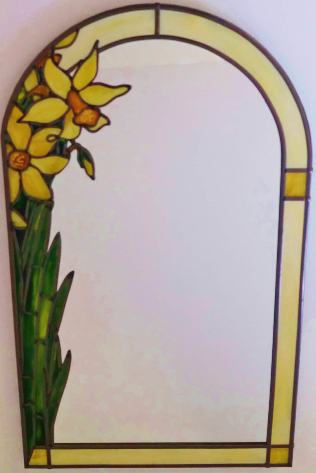 Daffodil Decorative Mirror ~ A Bespoke Art Nouveau ~ 1920s Tiffany ...