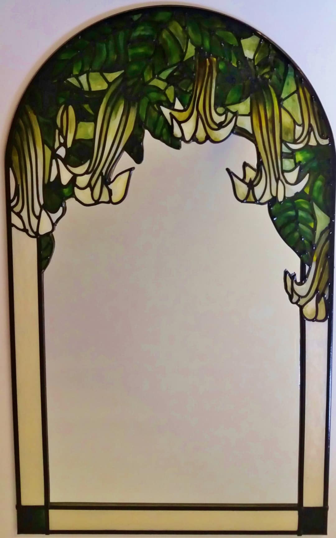 Angels Trumpet, Art Nouveau Style Mirror. - Etsy
