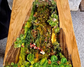 Koi Fish Resin Epoxy Coffee Table Round Resin Epoxy Coffee - Etsy