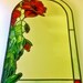 A Bespoke Art Nouveau ~ Tiffany Inspired Yellow Freesia Leaded Arched ...