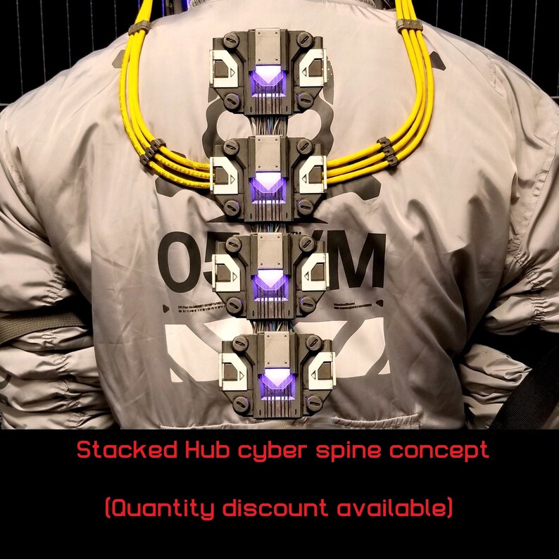 Cyberpunk jacket tech Hub 3d printable STL files | Etsy