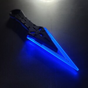 Shiny Kunai - Cyberpunk LED Knife Prop - Etsy