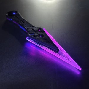 Shiny Kunai - Cyberpunk LED Knife Prop - Etsy
