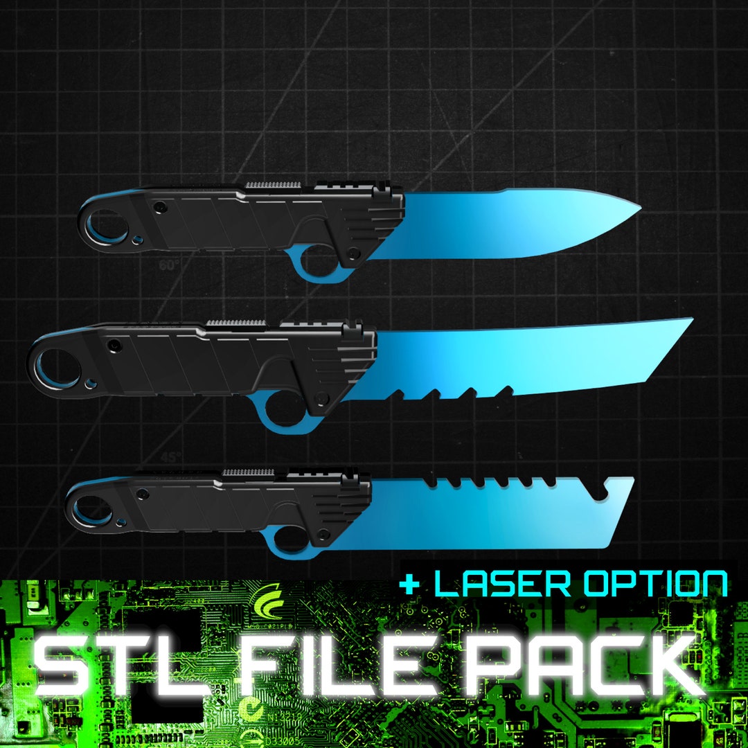 LED Shiny Knife MK5 3D Printable STL Files - Etsy
