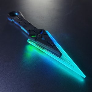 Shiny Kunai - Cyberpunk LED Knife Prop - Etsy