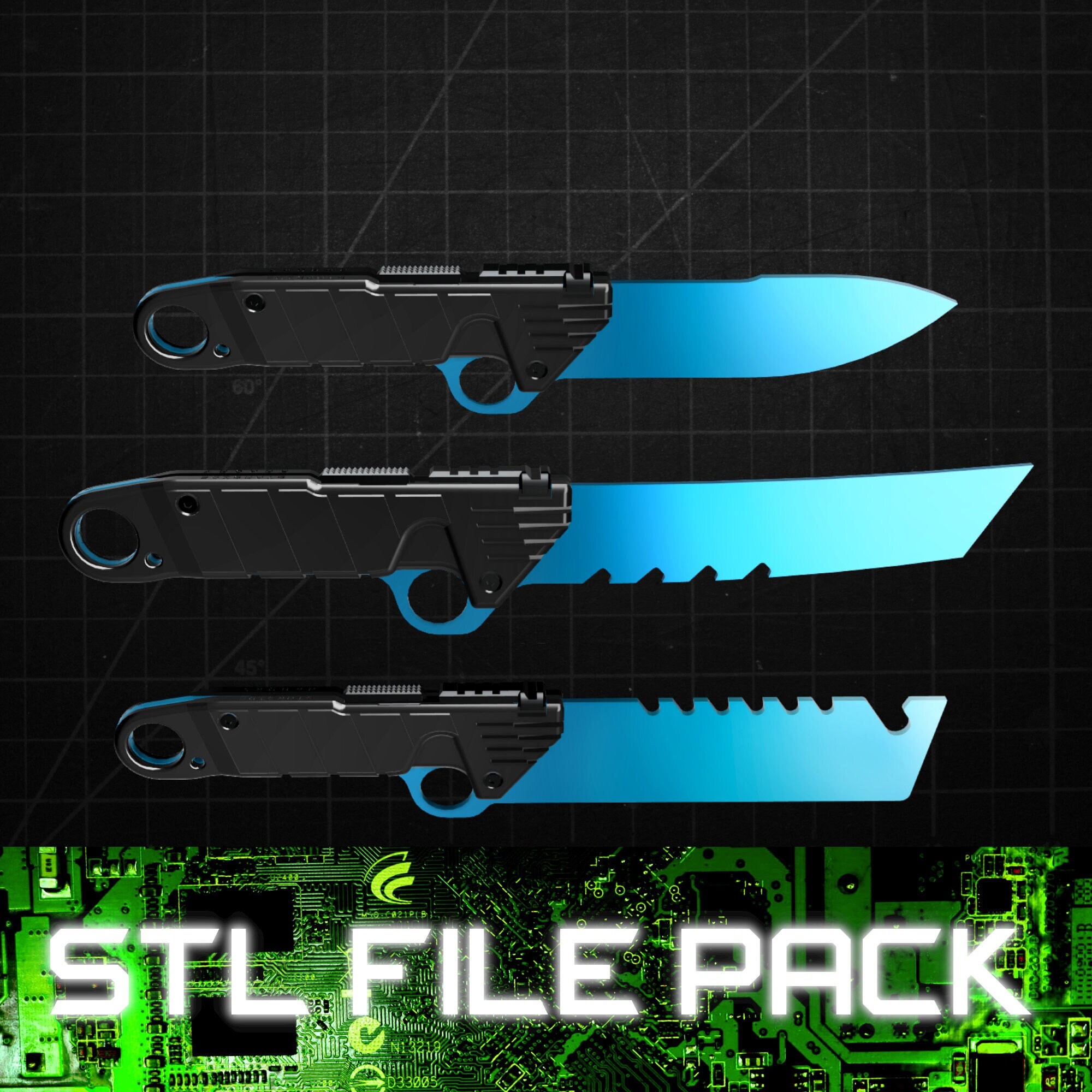 Futuristic Combat Knife