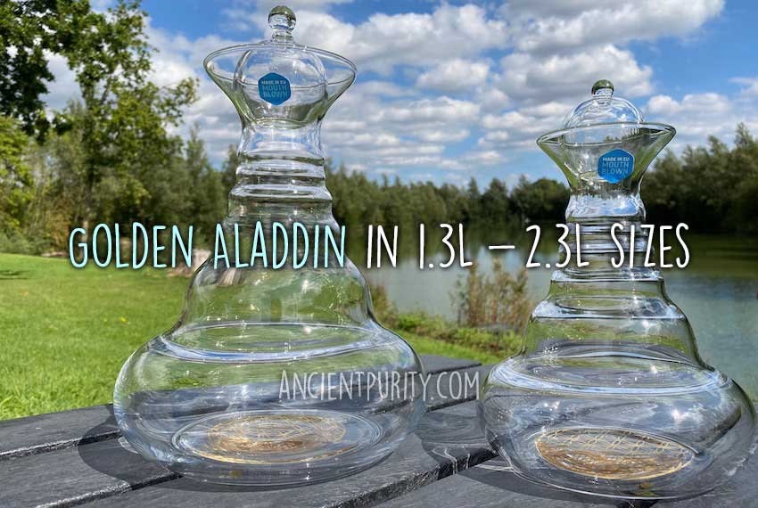 CARAFE Aladdin 1.3L - Gold Flower of Life | Sacred Geometry | Structure ...