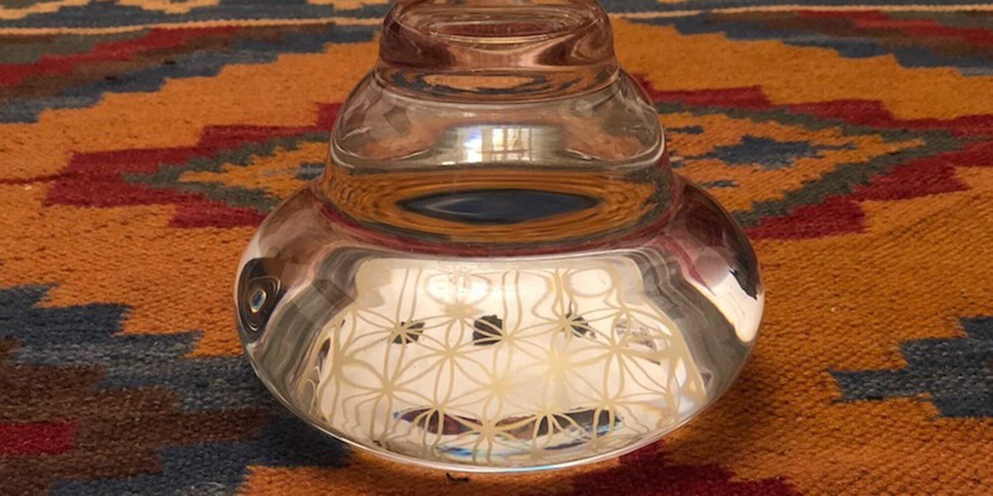 CARAFE Aladdin 1.3L - Gold Flower of Life | Sacred Geometry | Structure ...