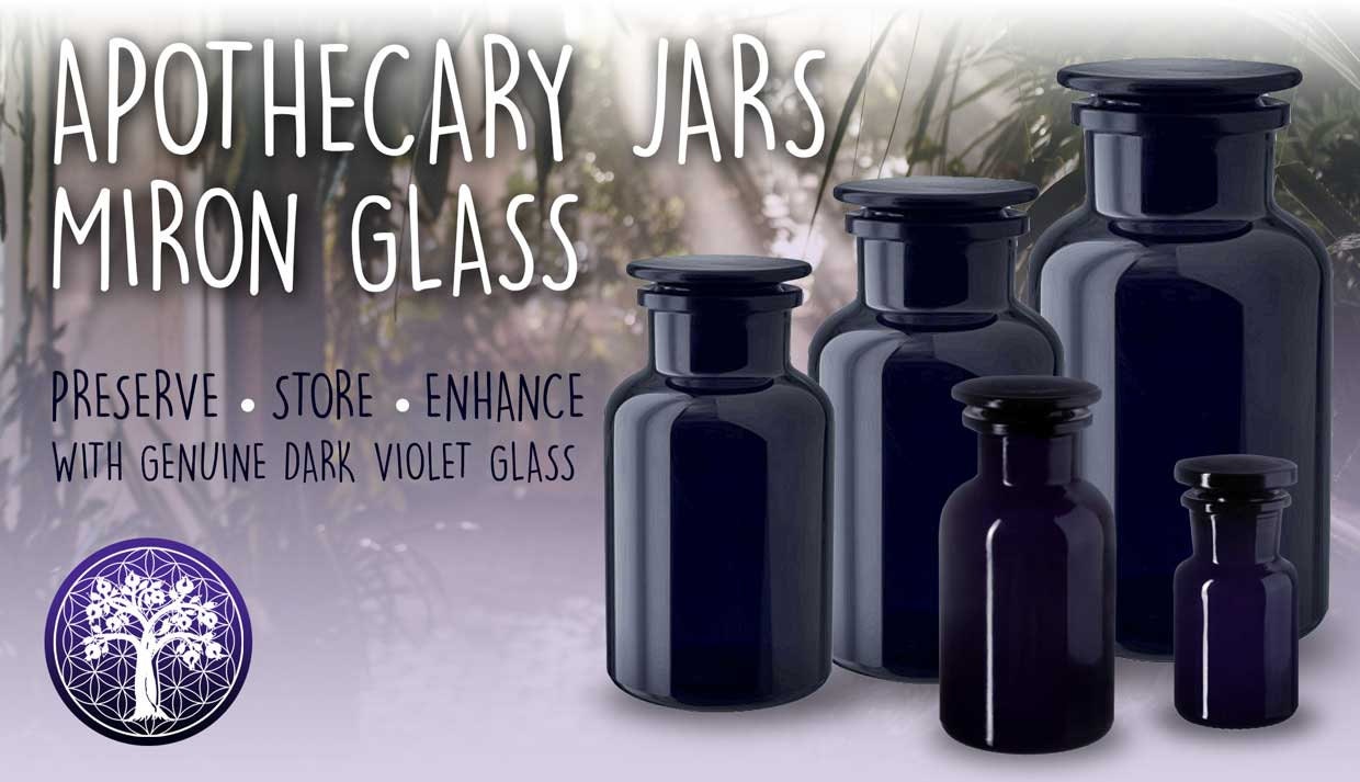 Apothecary Jars Miron Glass "dark Violet" | 250ml | Ultimate Storage ...