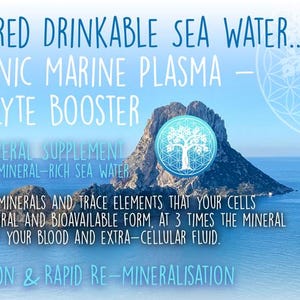 Marine Plasma Drinkable Structured Sea Water - 750ml | 90 Sea Minerals ...