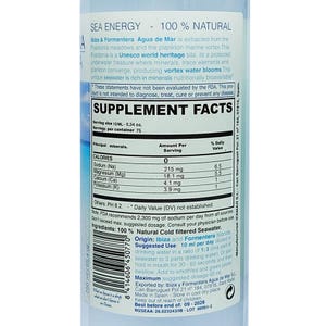 Marine Plasma Drinkable Structured Sea Water | 90 Sea Minerals | Cold ...