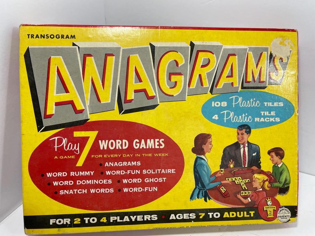 Anagrams Letter Word Tile Game - Etsy