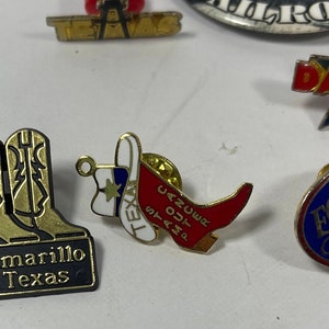 Lucky 13 Texas Themed Pins Includes Fort Worth, Dallas, Grapevine ...