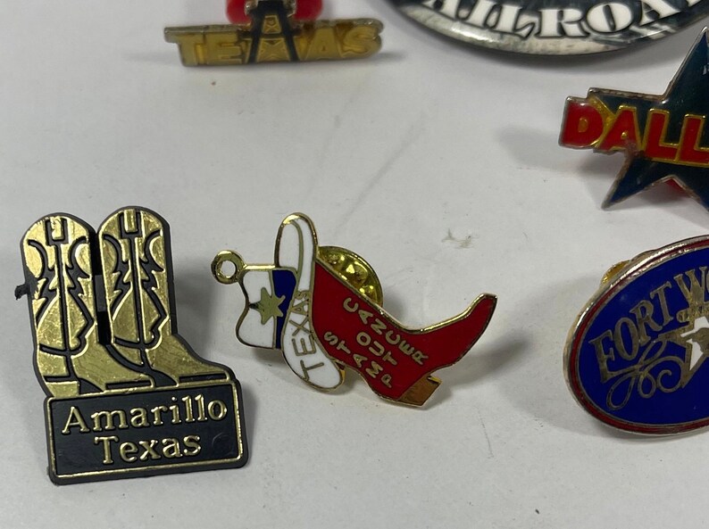 Lucky 13 Texas Themed Pins Includes Fort Worth, Dallas, Grapevine ...