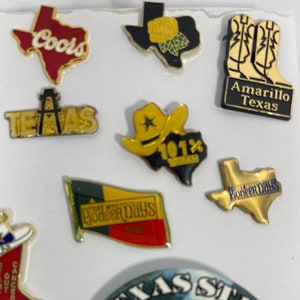 Lucky 13 Texas Themed Pins Includes Fort Worth, Dallas, Grapevine ...