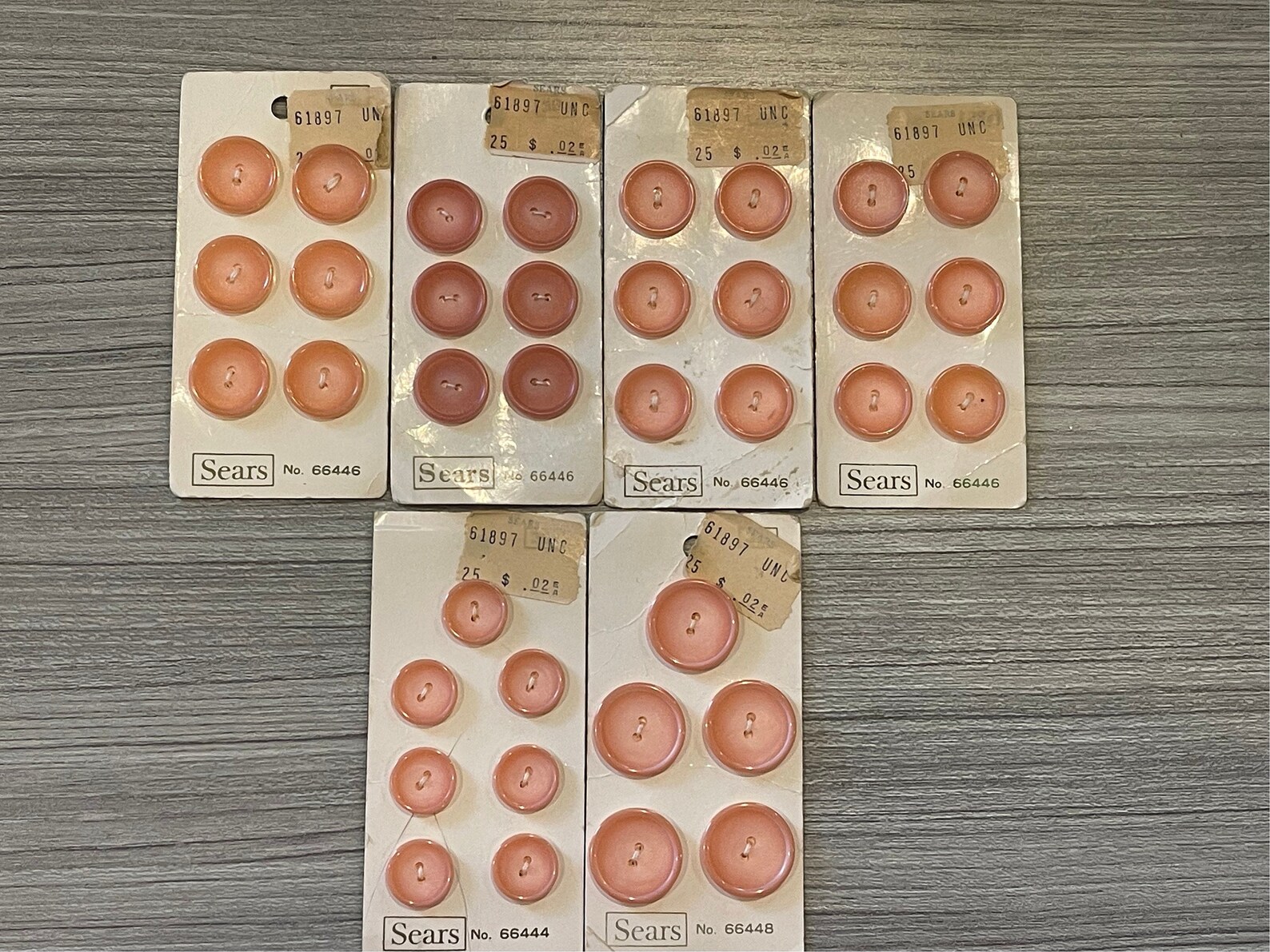 Peach Buttons - Sears Buttons - Etsy