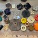 Vintage Square Buttons, Mix of Sizes, Colors, and Materials! Over 60 ...