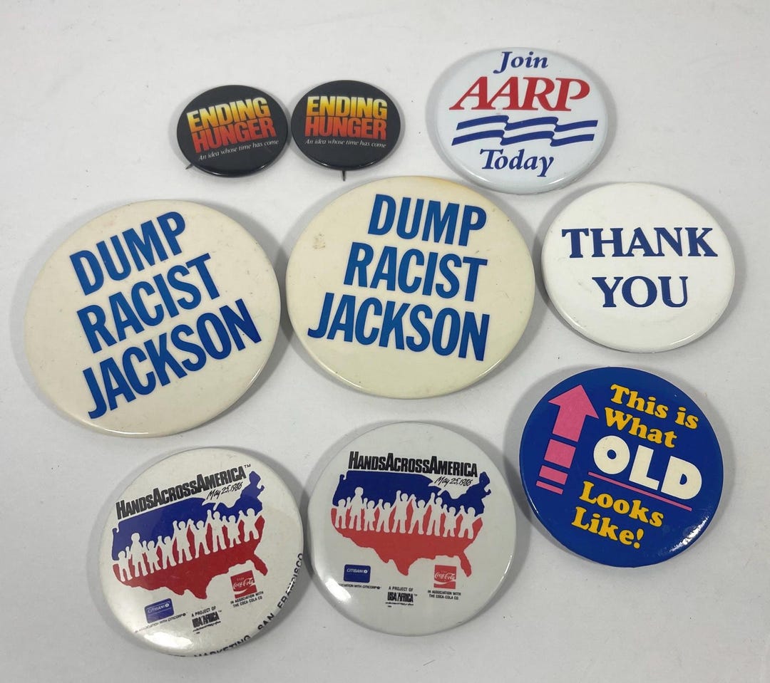 Vintage Pins / Buttons - You Select the Pin! - Political, Social, Funny ...
