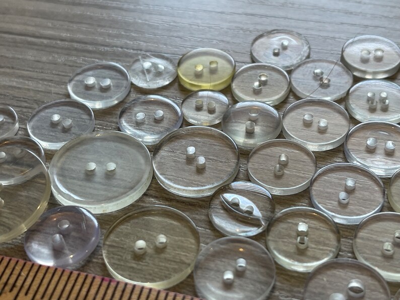 Large Lot of Transparent / Clear Buttons - Over 150 Buttons!!!! - Etsy