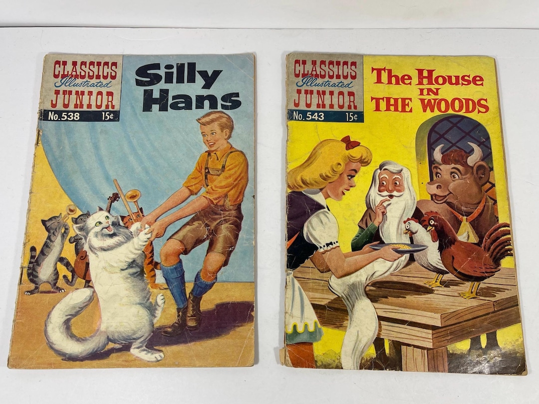 Two Classics Illustrated Junior Comic Magazines - Silly Hans and the ...