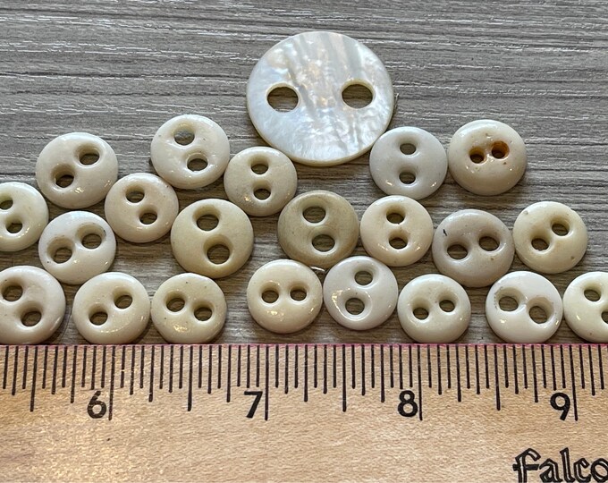 Antique / Vintage Underwear Buttons - Ivory Porcelain Two Hole ...