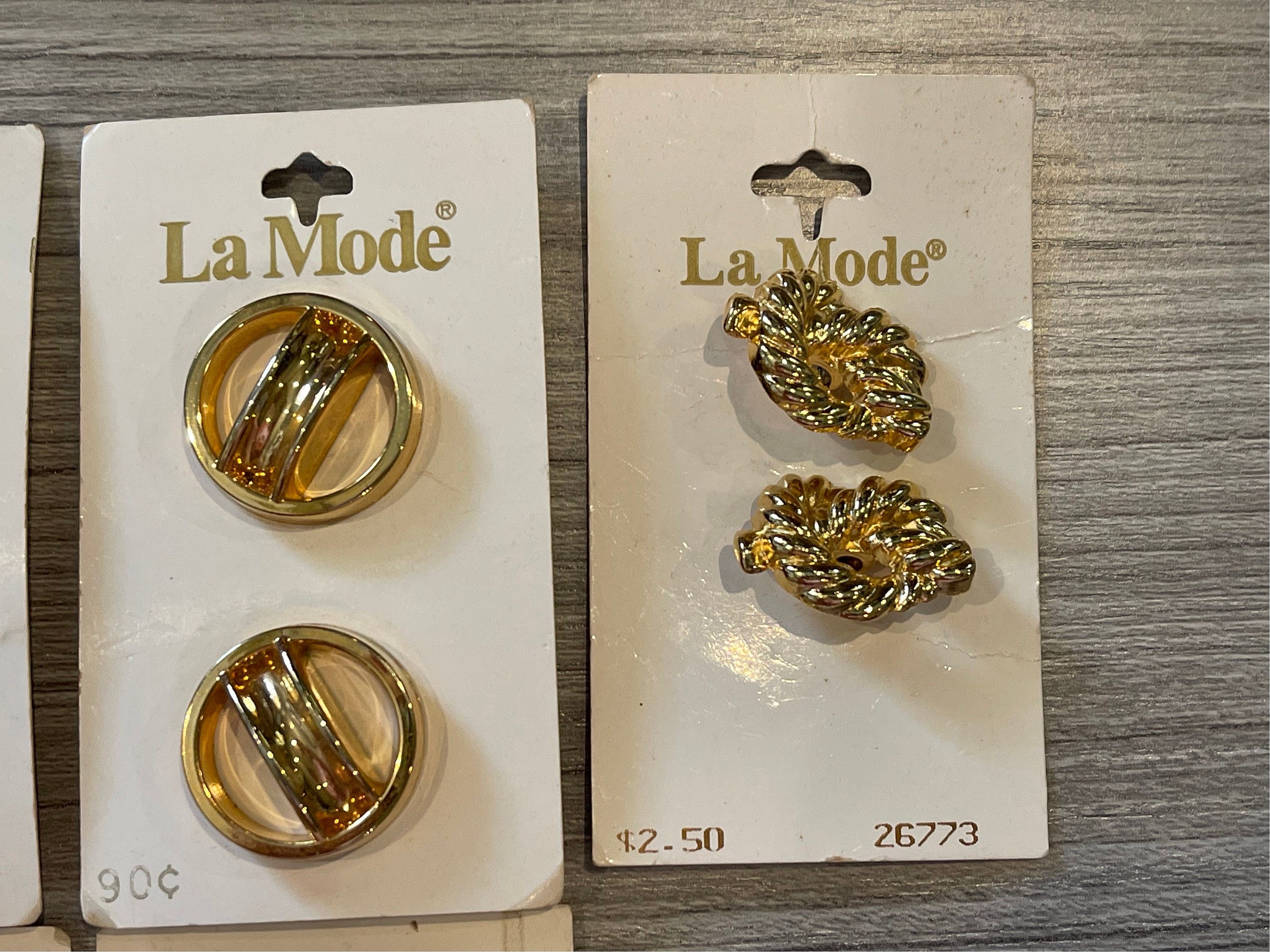 Vintage La Mode Buttons on Cards - Etsy