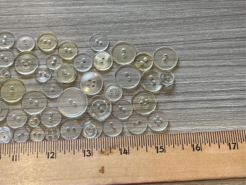 Large Lot of Transparent / Clear Buttons - Over 150 Buttons!!!! - Etsy