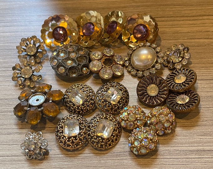 Massive Collection of Silver Colored Concho Western Buttons LOTS of ...