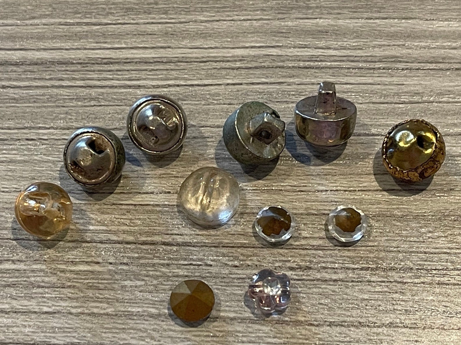 Collection of Rhinestone Buttons and Pin With Loose Rhinestones - Etsy