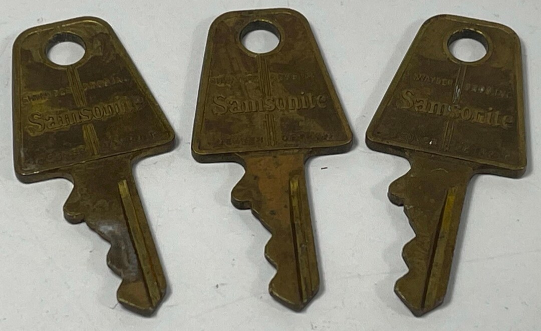 Three Matching Vintage Samsonite Keys - Etsy