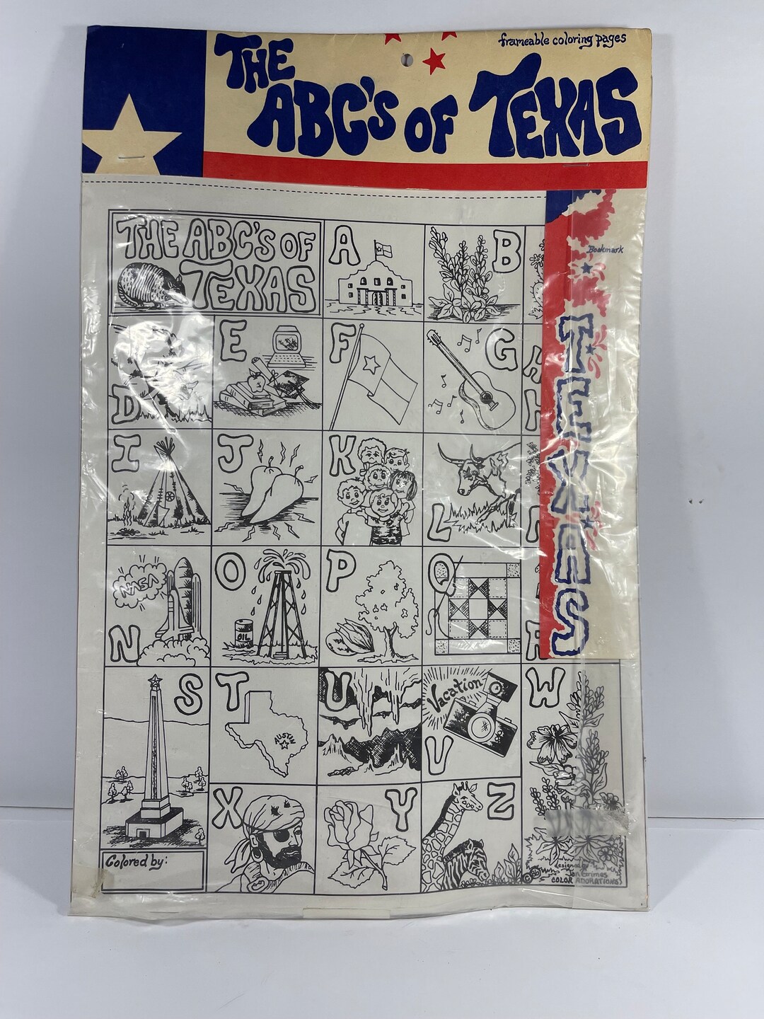 1986 Abcs of Texas Flammable Coloring Pages, Designed by Jan Grimes ...